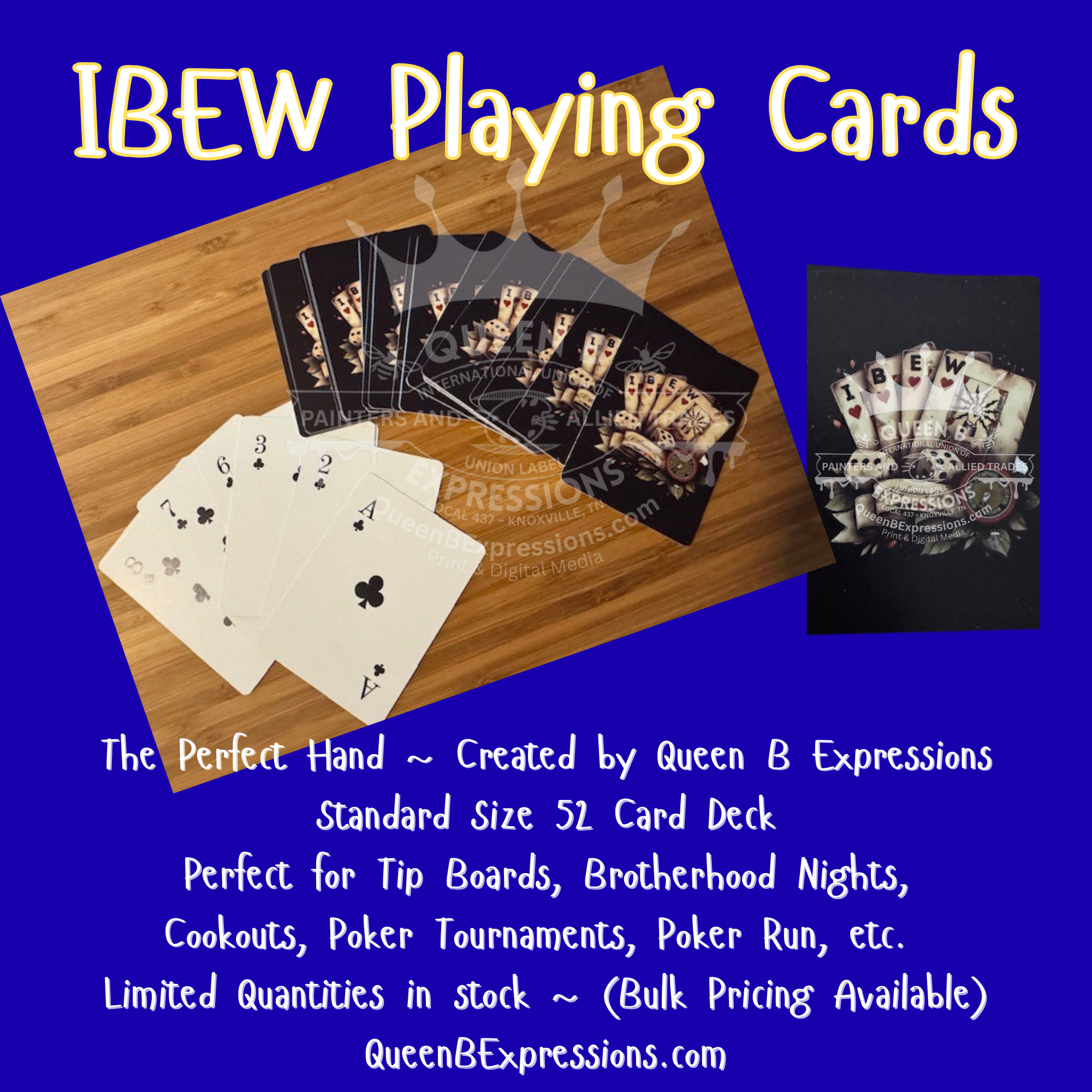 IBEW PERFECT HAND PLAYING CARDS – Queen B Expressions