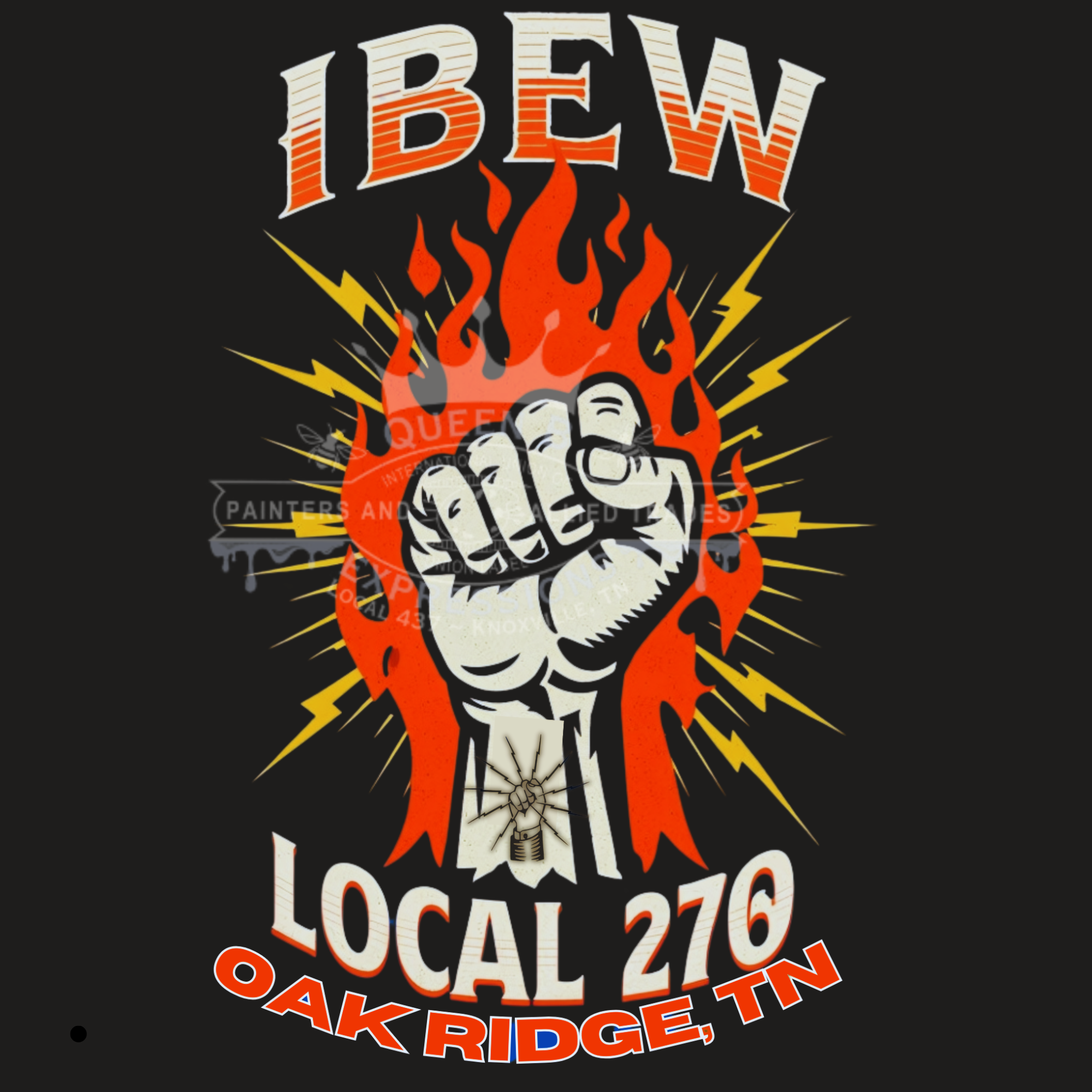 IBEW LOCAL 270 ~ FLAMING FIST ~ LONG SLEEVE – Queen B Expressions